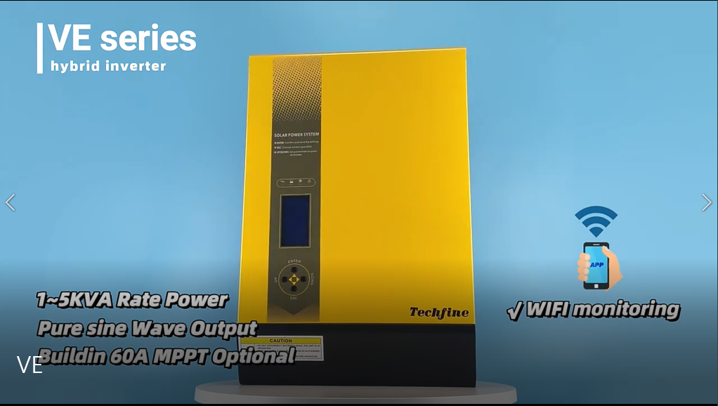 Video of harbor freight solar battery, residential solar inverter- Techfine